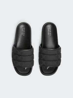 Gucci Signature Gg Canvas Slide Sandal