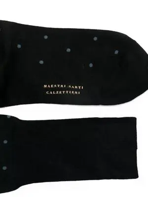 ALTO MILANO Polka Dot Patterned Socks