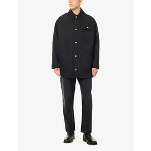 Ami Worker Woven Jacket - Noir