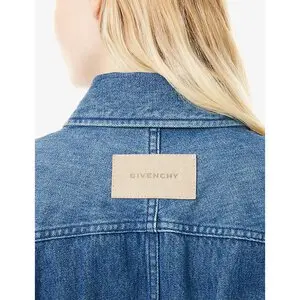 Givenchy Cocoon Long-sleeve Denim Mini Dress - Medium Blue