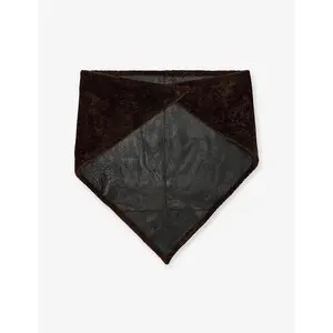 Nour Hammour Draped Shearling Foulard