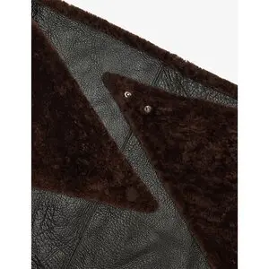 Nour Hammour Draped Shearling Foulard