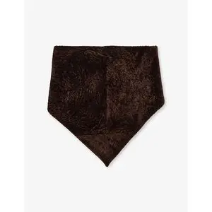 Nour Hammour Draped Shearling Foulard