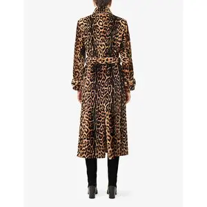 Nour Hammour Tate Leopard Shearling Coat