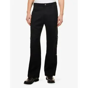 Casablanca Patch-pockets Cotton Cargo Trousers