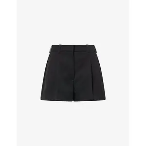 Givenchy Pleated Mid-rise Wool Shorts