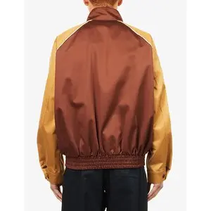 Marni Contrast-sleeves Zip-up Cotton Bomber Jacket