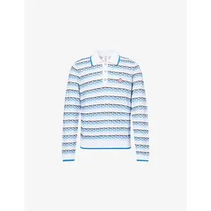 Casablanca Tuck-stitch Cotton-knit Polo Shirt