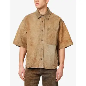 AGOLDE Watson Washed Cotton-denim Shirt - Bark (copper Rinse)
