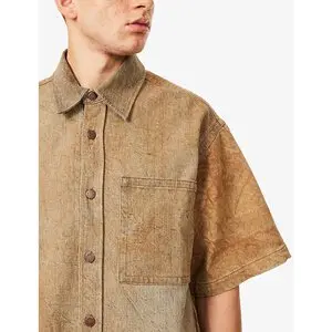 AGOLDE Watson Washed Cotton-denim Shirt - Bark (copper Rinse)