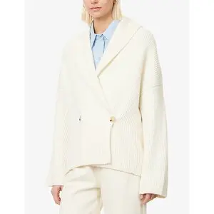 Vince Wool-blend Draped Sweater Coat
