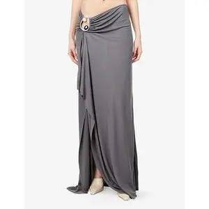 Christopher Esber Draped Jersey Midi Skirt