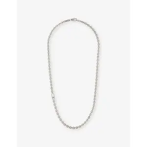 Tateossian Component Rhodium-plated Sterling Silver Necklace - Black