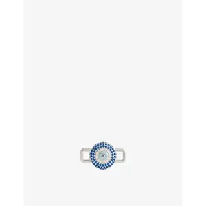 POUBEL Evil Eye Charm - Silver Blue