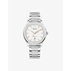PIAGET Polo Stainless-steel Diamond Automatic Watch 36mm - Silver