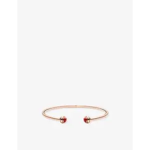 PIAGET Possession 18ct Rose-gold And Carnelian Cabochon Bangle - Pink Gold