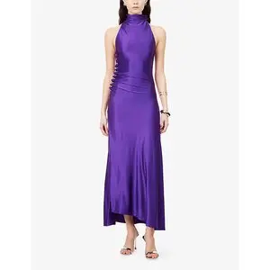 Rabanne High-neck Stretch-jersey Maxi Dress