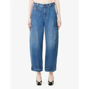 Givenchy Wide-leg Cropped Jeans