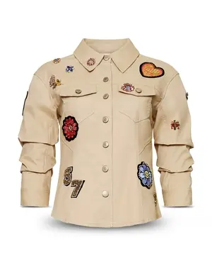Cinq À Sept Retro Love Patches Canyon Jacket