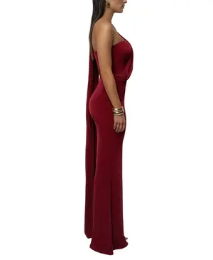 JLUXLABEL Golden Veil Maxi Dress - Red