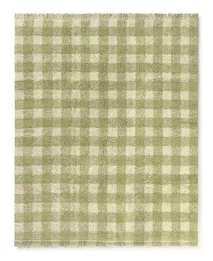 LORENA CANALS Swan Lake Washable Rug Vichy 3'x3'11 Area Rug - Matcha