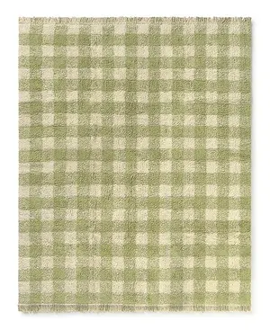 LORENA CANALS Swan Lake Washable Rug Vichy 4'11x5'11 Area Rug - Matcha