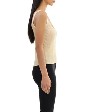 LAMARQUE Metallic Rib Knit Tank