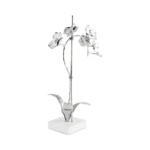 Michael Aram Silver Orchid Stem Sculpture Small