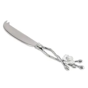Michael Aram Silver Orchid Cheeseboard With Knife