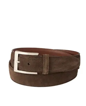 JACK OF SPADES Italian Sueded Calfskin Belt