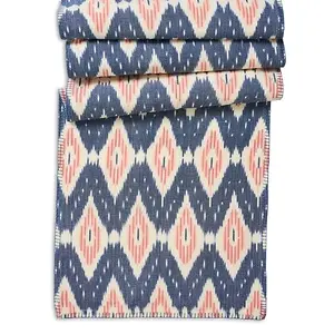 JULISKA Ikat Table Runner, 18 X 90 /pink - Blue