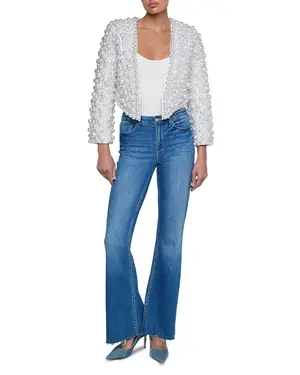 L'Agence Belle Pearl Embellished Jacket
