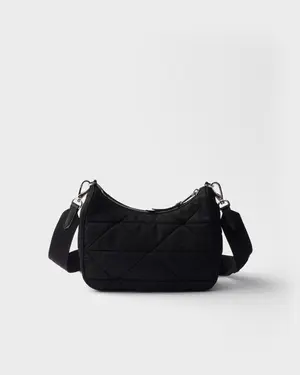 Prada Padded Re-nylon Shoulder Bag - Black
