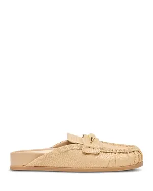Dolce Vita Jodero Loafer Mules - Light Natural Raffia