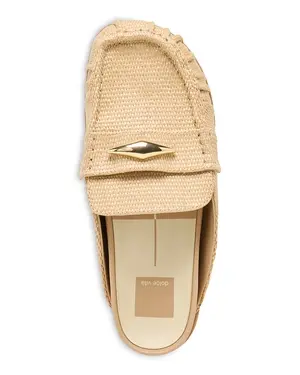 Dolce Vita Jodero Loafer Mules - Light Natural Raffia