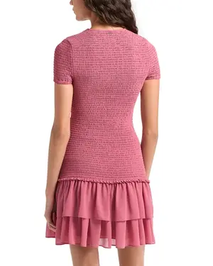 Michael Kors Smocked Mini Dress