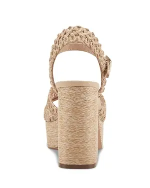 MARC FISHER LTD. Chayse Platform Sandals - Light Natural