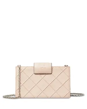 Tory Burch Fleming Mini Leather Chain Wallet - Soft Pink