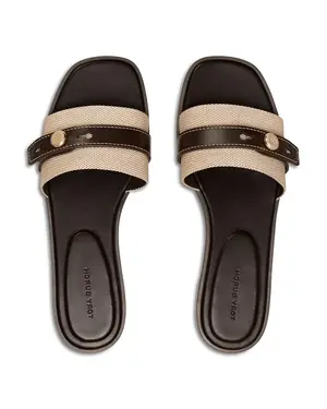 Tory Burch Romy Slides - Natural