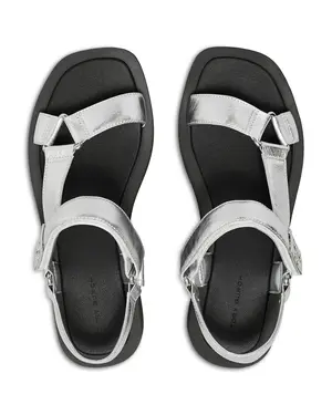 Tory Burch Mellow Platform Sandals - Silver