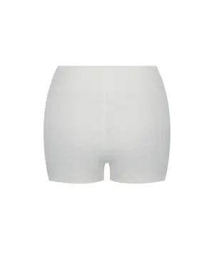MISS CIRCLE Wool-blend Ribbed Knit Mini Shorts