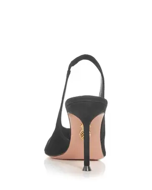 AQUAZZURA Voltaire Slingback Pumps - Black