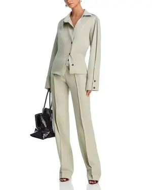 Attico Wool Shirt - Taupe