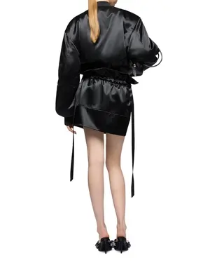 Attico Satin Bomber Jacket
