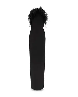Attico Feathered Evening Dresses
