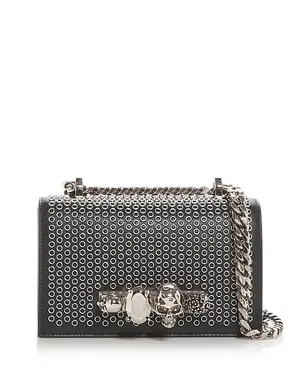 Alexander McQueen Mini Eyelet-embellished Satchel