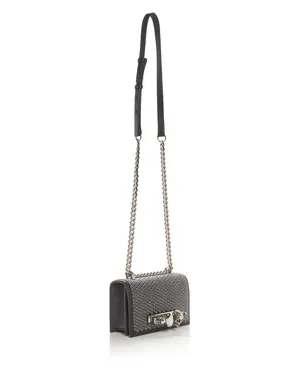 Alexander McQueen Mini Eyelet-embellished Satchel
