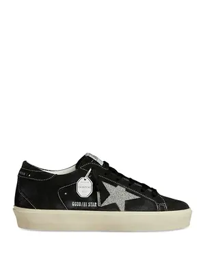 GOLDEN GOOSE Hi Star Spur Sneakers - Black/silver