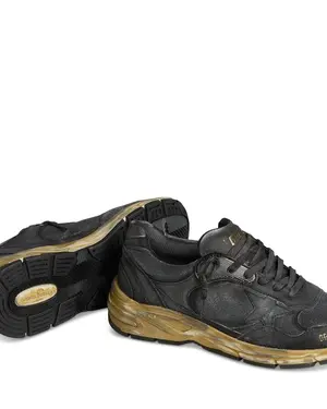 GOLDEN GOOSE Running Dad Leather Sneakers