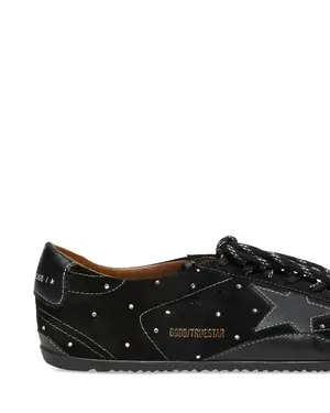 GOLDEN GOOSE True Star Suede Sneakers - Black